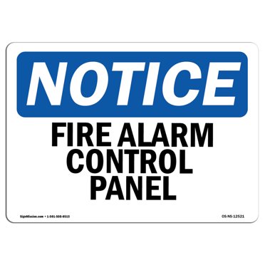 SignMission OS-NS-A-1218-L-12523 12 x 18 in. OSHA Notice Sign - Fire ...