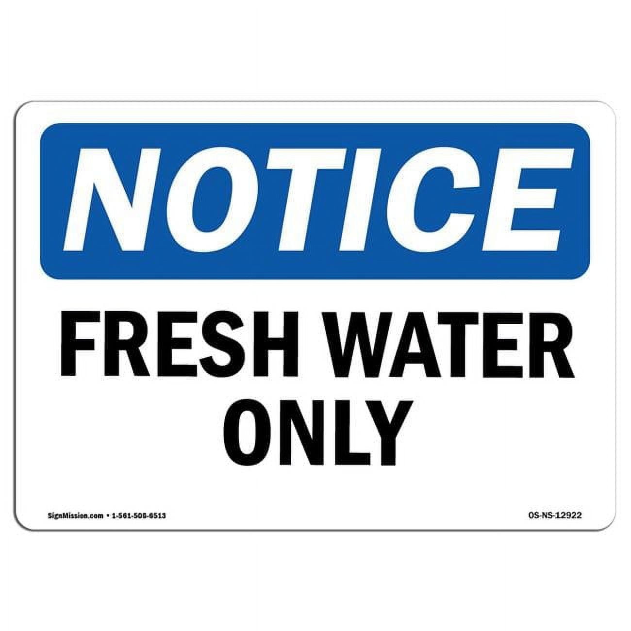 Fresh Water Sign