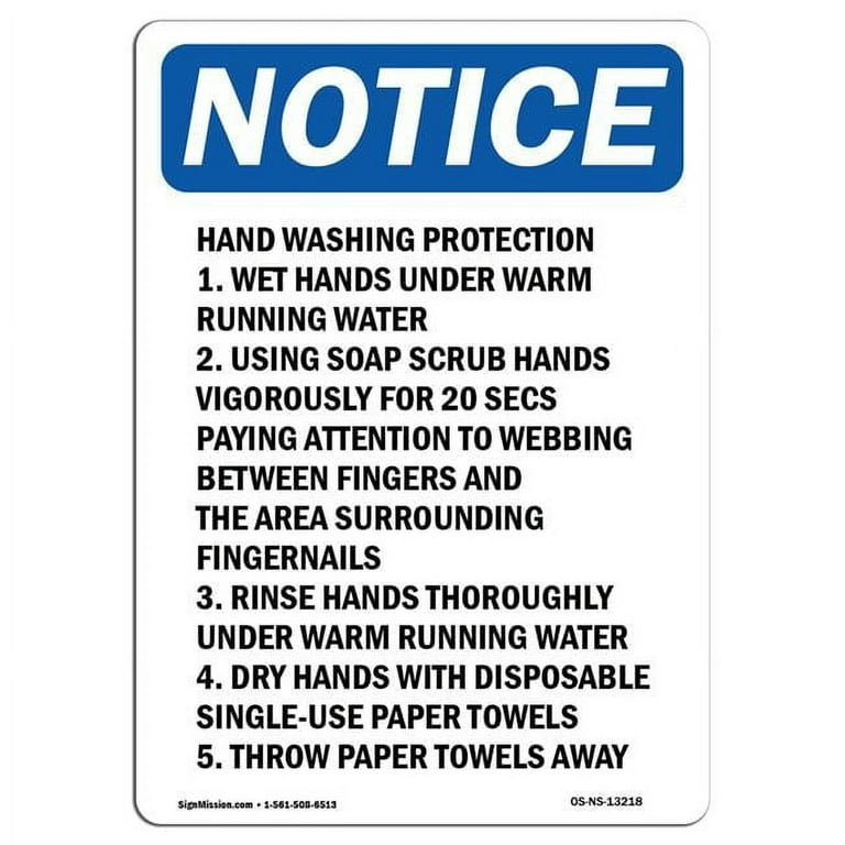 Osha Hand Washing Signs