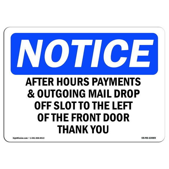 Outgoing Mail Sign