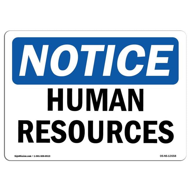 Human Resources Sign