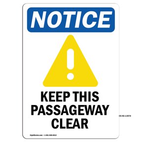 OSHA Notice Sign - When Finished Leave Area Clean | Aluminum Sign ...