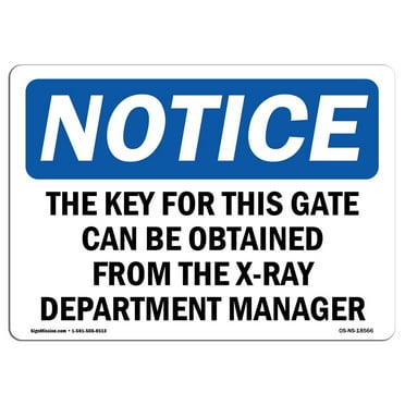 SignMission OS-NS-A-1218-L-12523 12 x 18 in. OSHA Notice Sign - Fire ...