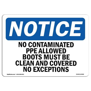 SignMission 12 x 18 in. OSHA Safety First Sign - The Following Chemical ...