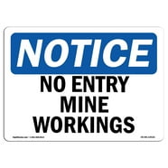 SignMission 12 x 18 in. OSHA Warning Sign - Watch Your Step No Floor ...