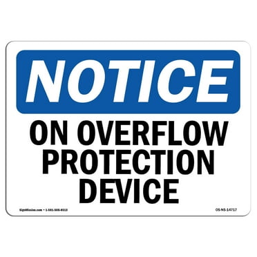 SignMission OS-WS-A-1218-L-12140 12 x 18 in. OSHA Warning Sign ...