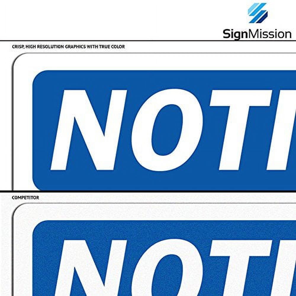 OSHA Notice Sign - Notice No Entry Without Permission | Aluminum Sign ...