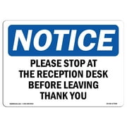 Receptionist Desk Signs