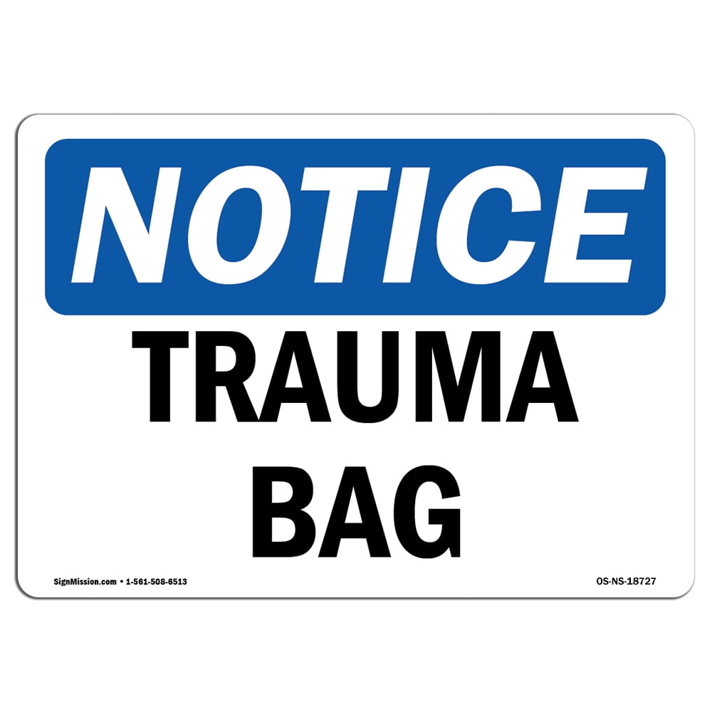 OSHA Notice Sign - Trauma Bag | Plastic Sign | Protect Your Business ...
