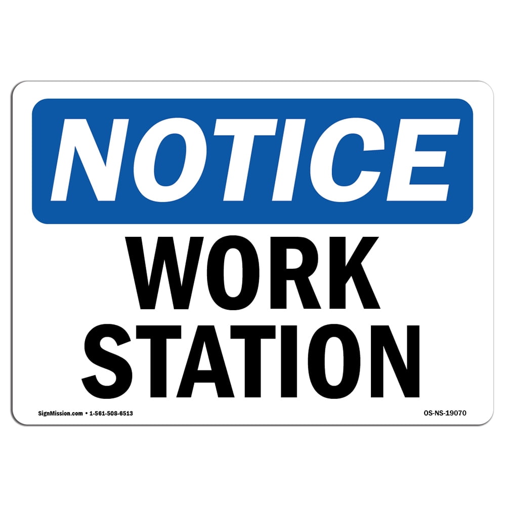 OSHA Notice Sign - Work Station | Decal | Protect Your Business ...