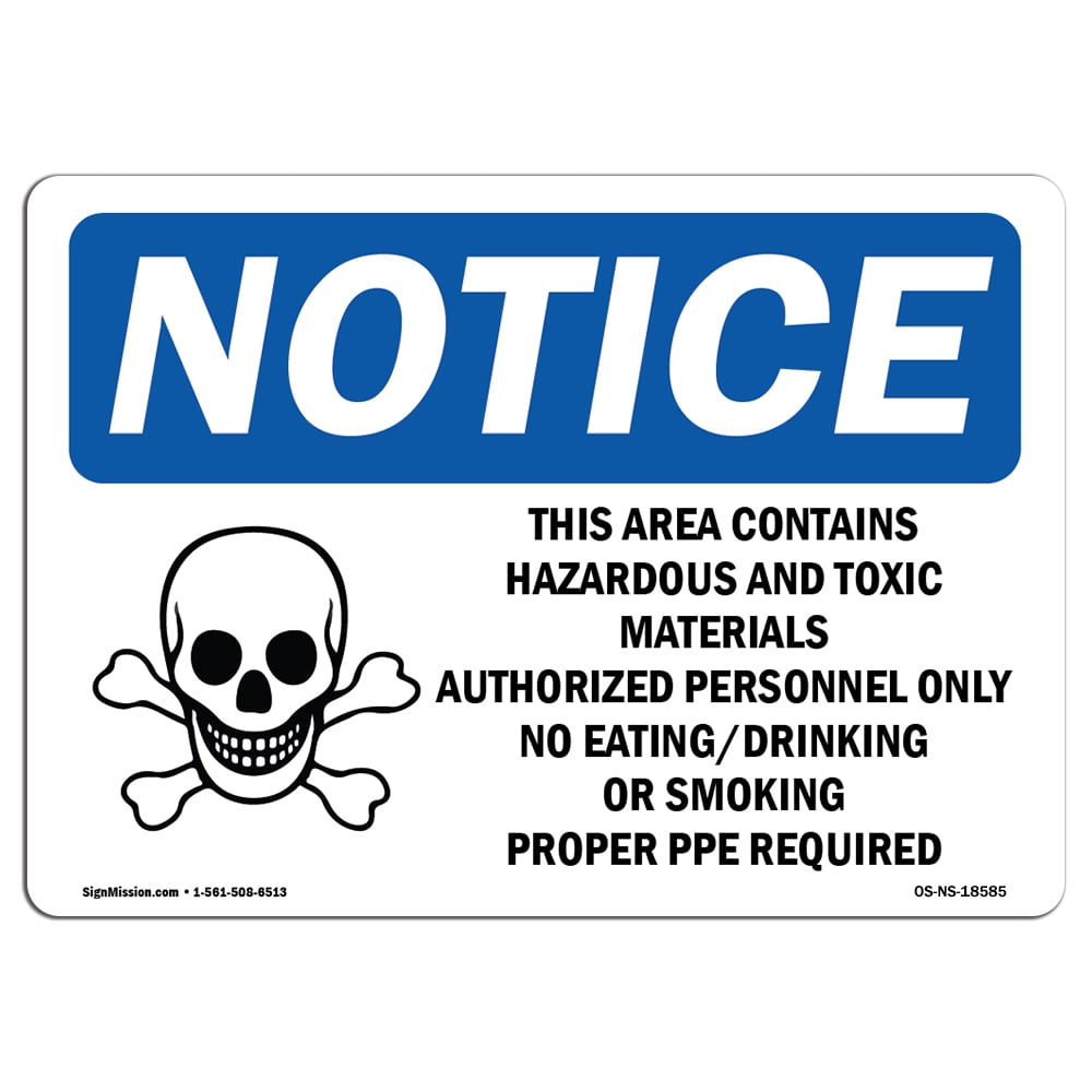 OSHA Notice Signs - This Area Contains Hazardous Sign With Symbol ...