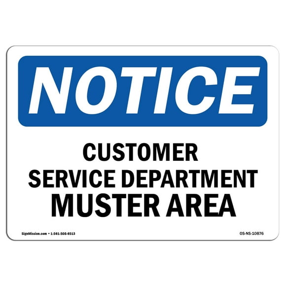 Service Department Signs