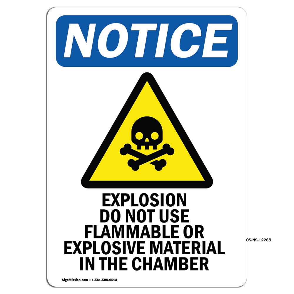 OSHA Notice Signs - Explosion Do Not Use Sign With Symbol | Decal ...