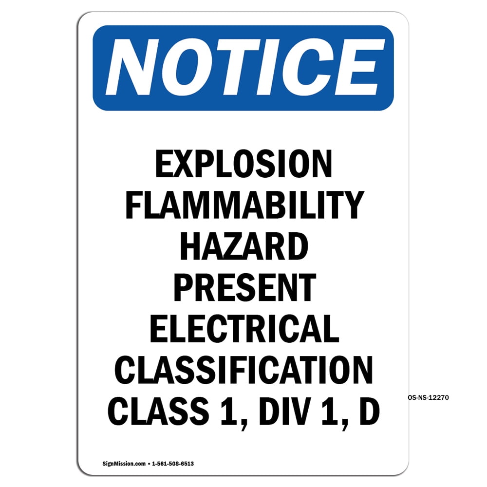 OSHA Notice Signs - Explosion Flammability Hazard Sign | Extremely ...