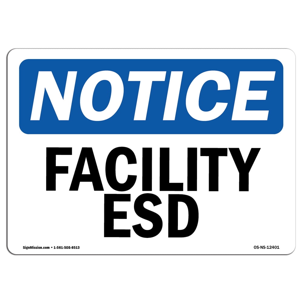 OSHA Notice Signs - Facility ESD | Decal | Protect Your Business ...