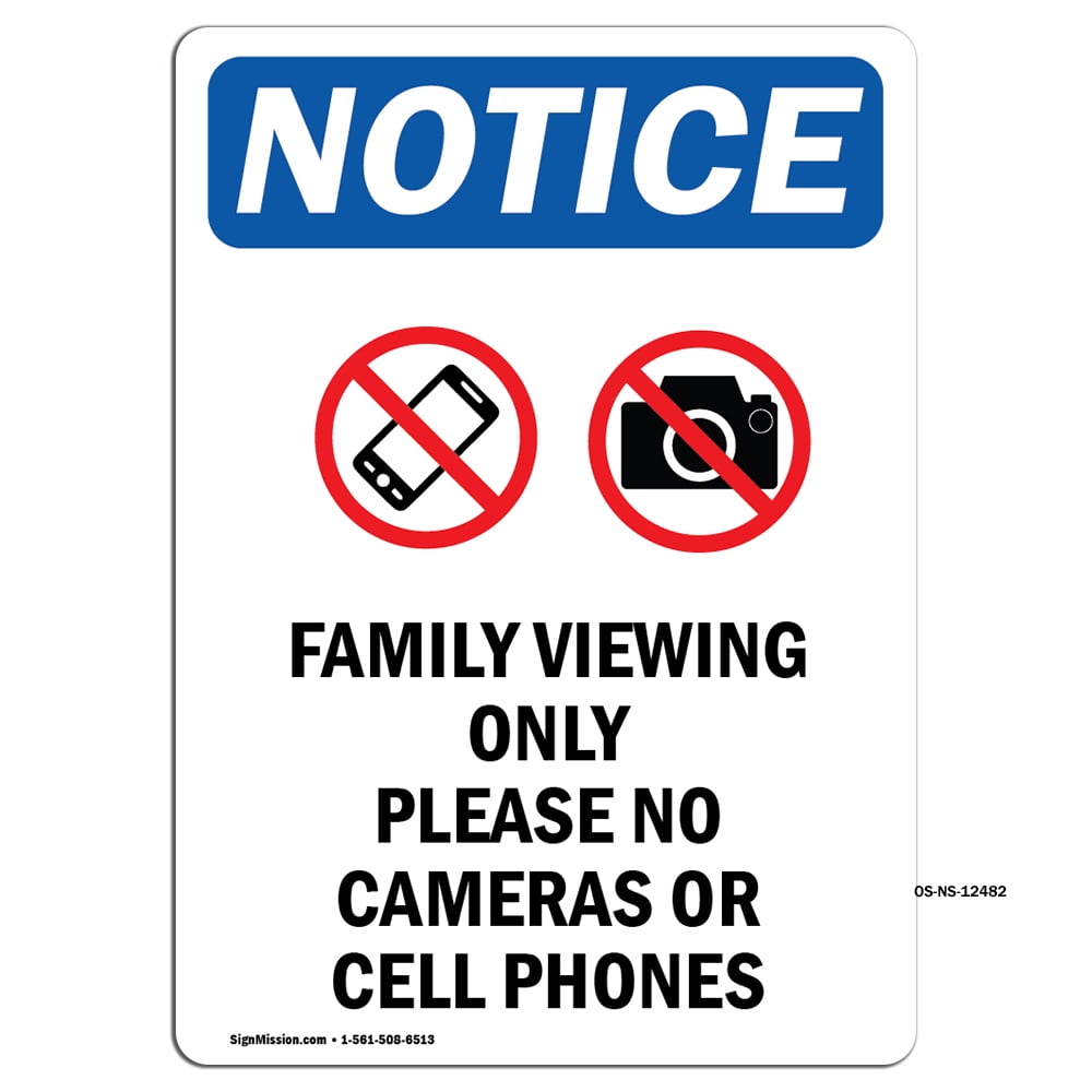 OSHA Notice Signs - Family Viewing Only Sign With Symbol | Decal ...