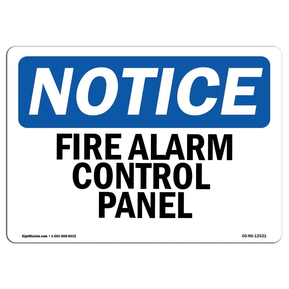 OSHA Notice Signs - Fire Alarm Control Panel | Decal | Protect Your ...