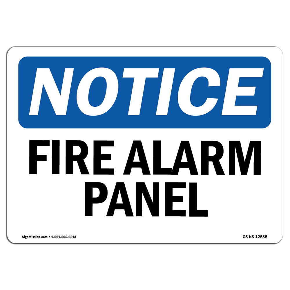 OSHA Notice Signs - Fire Alarm Panel | Decal | Protect Your Business ...