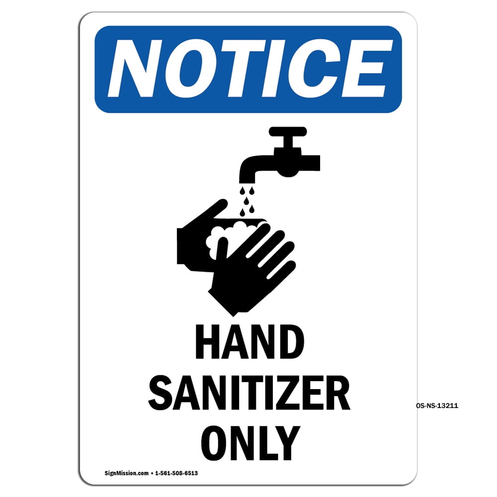 OSHA Notice Signs - Hand Sanitizer Station Sign With Symbol | Decal ...