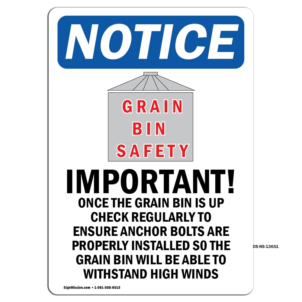 OSHA Notice Signs - Important Once The Sign With Symbol | Decal ...