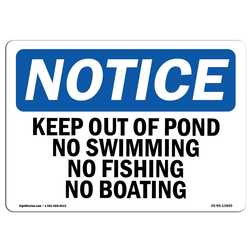 No Fishing Signs
