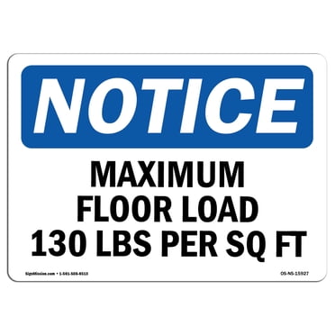 SignMission OS-NS-A-1218-L-14232 12 x 18 in. OSHA Notice Sign - Minimum ...