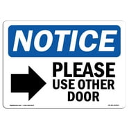 SignMission Notice Please Ring Door Bell for Service with Symbol OSHA ...