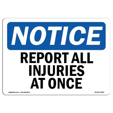 SignMission 12 x 18 in. OSHA Warning Sign - Keep Hands Feet Away ...