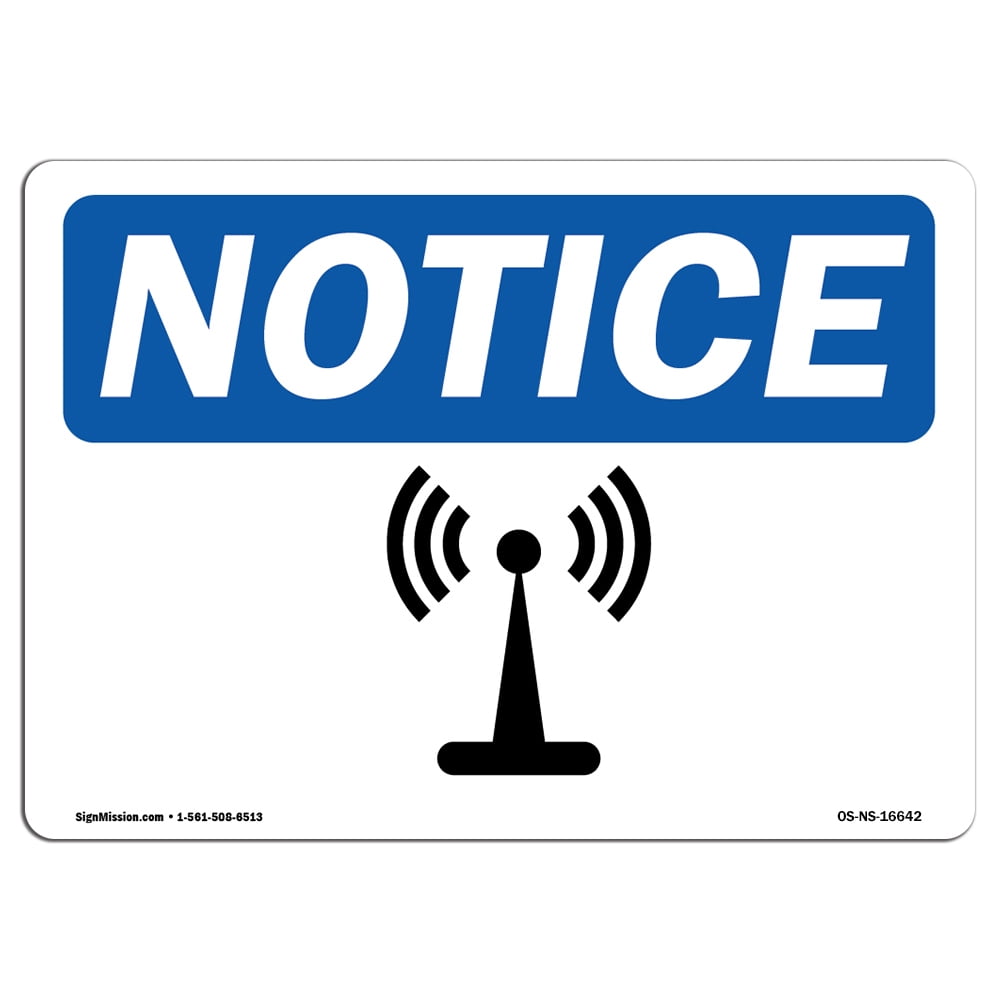 OSHA Notice Signs - NOTICE Symbol Only - Radio Frequency Hazard Sign ...