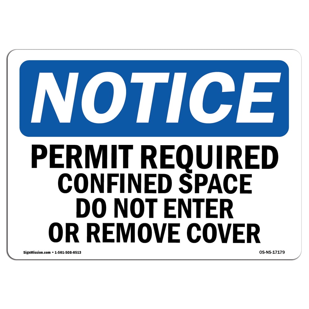 OSHA Notice Signs - Permit Required Confined Space Do Not Enter Sign ...
