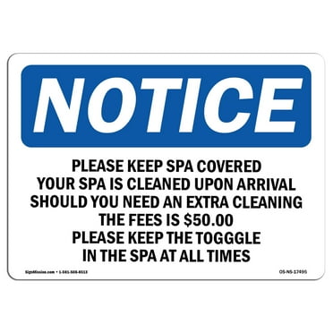 Poolmaster "Rules for Public Spa" Sign for Residential and Commercial ...