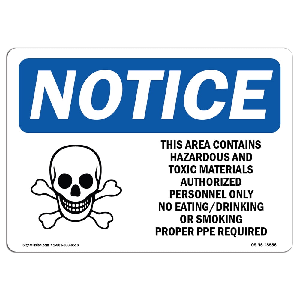 OSHA Notice Signs - This Area Contains Hazardous Sign With Symbol ...