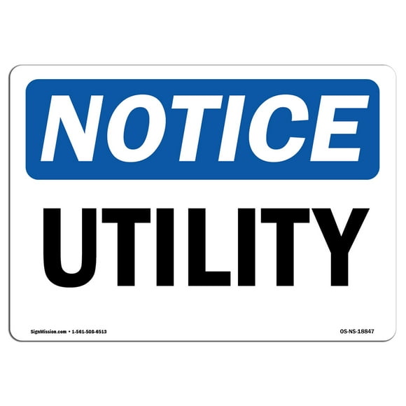 Utility Work Ahead Sign