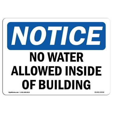 OSHA Notice Sign - Gas Shutoff Furnaces And Water Heaters | Aluminum ...