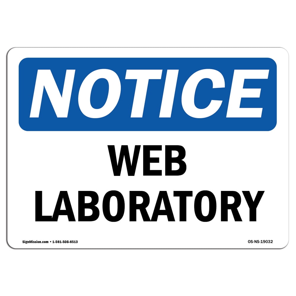 OSHA Notice Signs - Wet Laboratory Sign | Extremely Durable Made in the ...