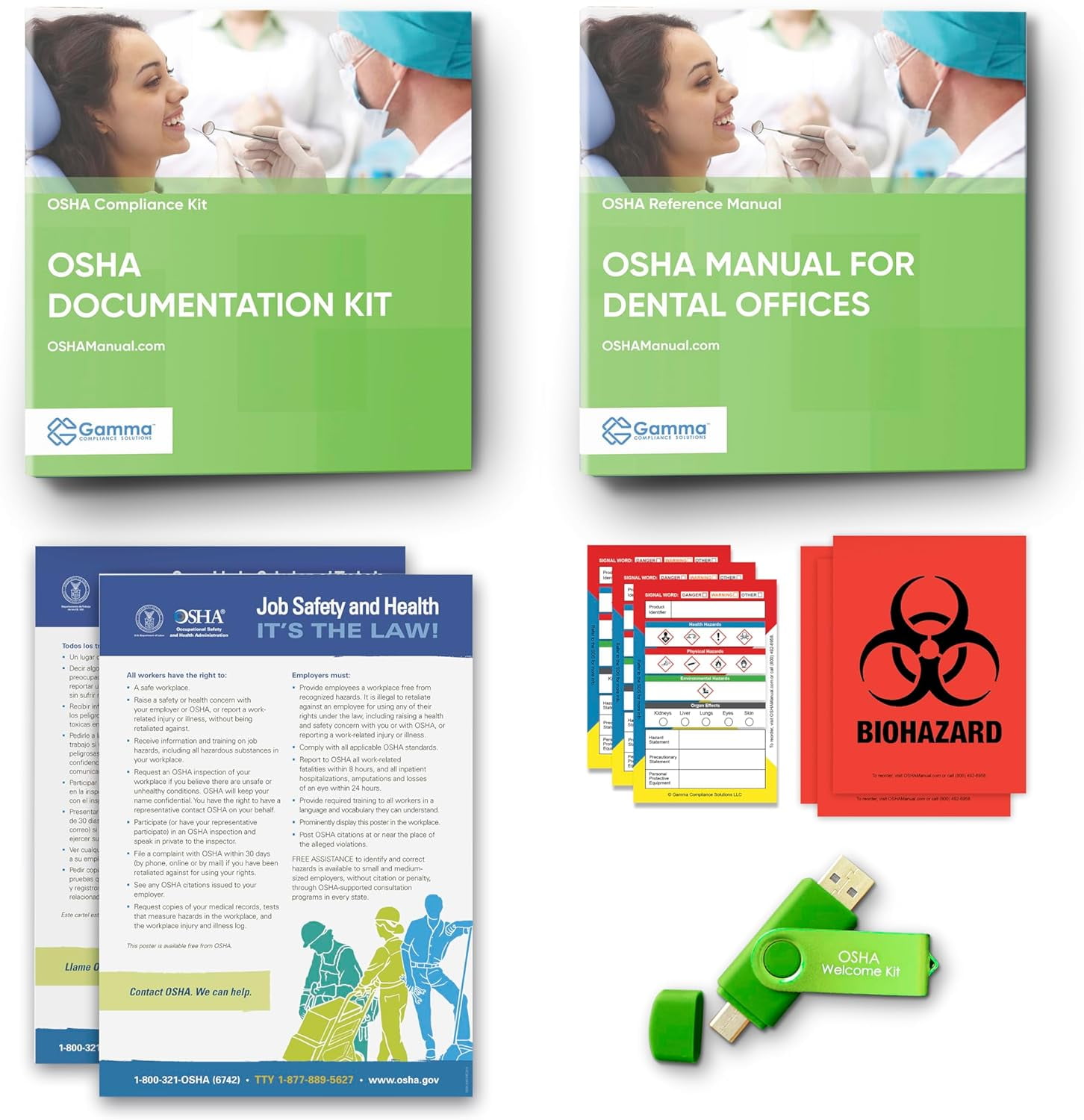 OSHA Package for Dental Offices Including Regulations and Standards ...