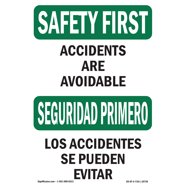 OSHA BE CAREFUL Sign - Watch Your Step With Symbol Bilingual | Decal ...