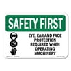 OSHA SAFETY FIRST Sign - Always Face Ladder Safety With Symbol ...