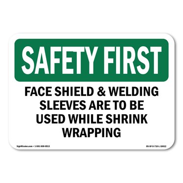OSHA SAFETY FIRST Sign - Use Protective Goggles In Production With ...