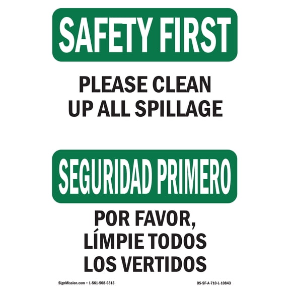 OSHA SAFETY FIRST Sign - Hazardous Material Check MSDS Before | Decal ...