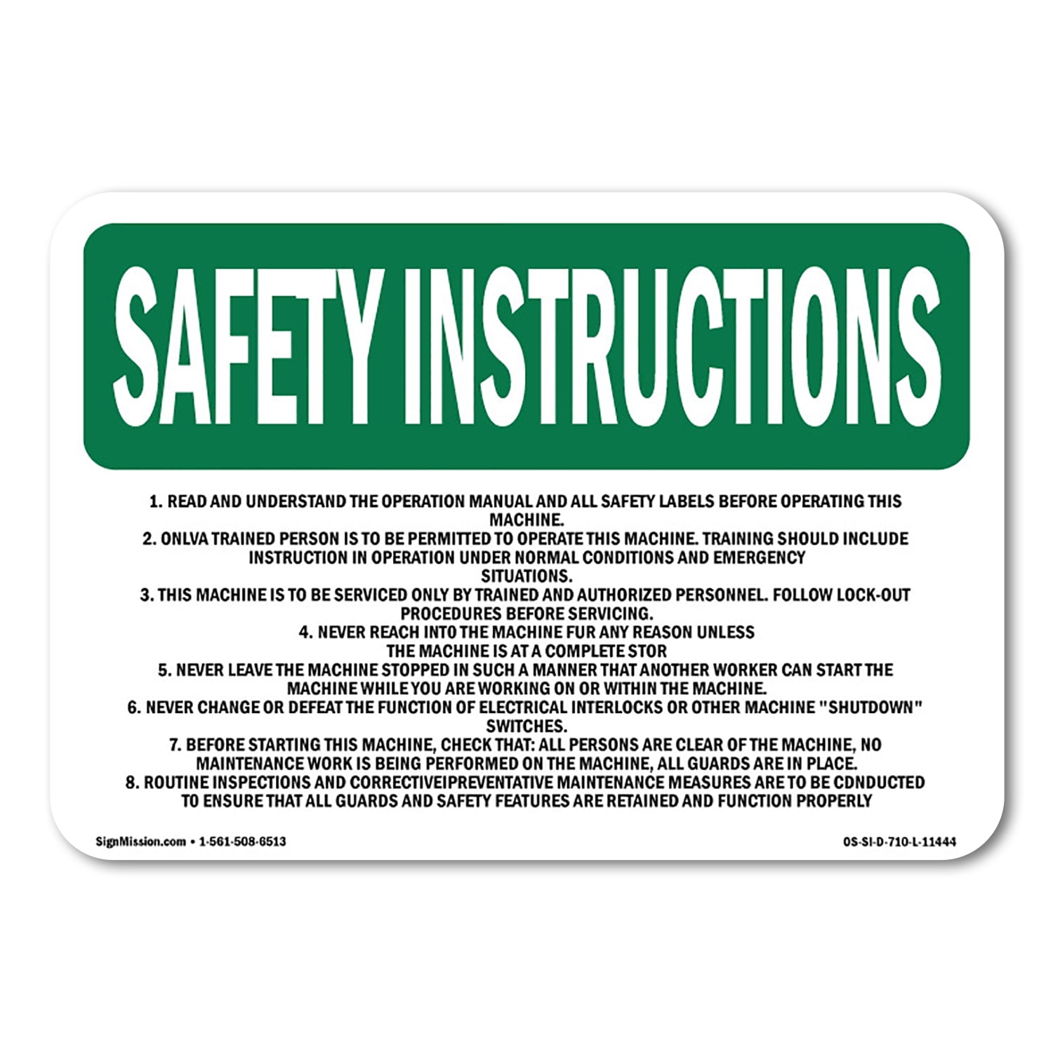 OSHA SAFETY INSTRUCTIONS Sign - Pool Is Equipped With Handicap With ...