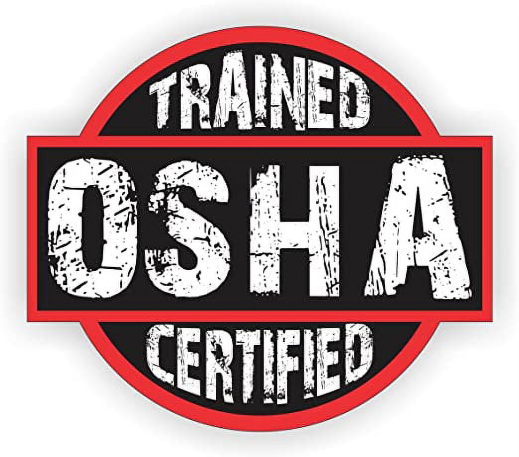 OSHA Trained Certified Hard Hat Sticker | Helmet Decal / Label Lunch ...