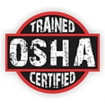 OSHA Trained Certified Hard Hat Sticker | Helmet Decal / Label Lunch ...