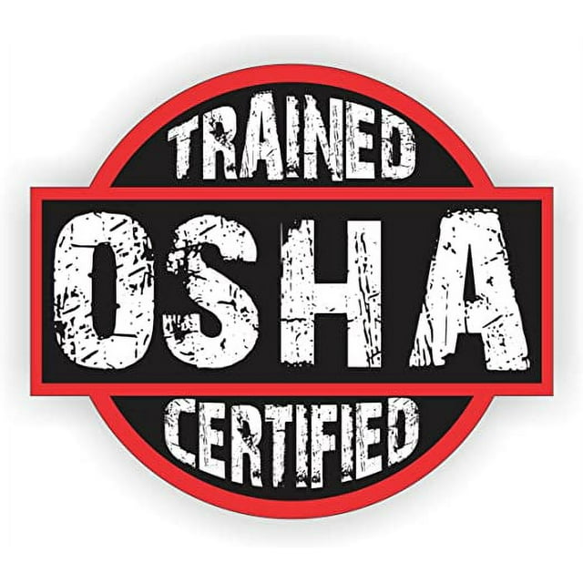 OSHA Trained Certified Hard Hat Sticker | Helmet Decal / Label Lunch ...