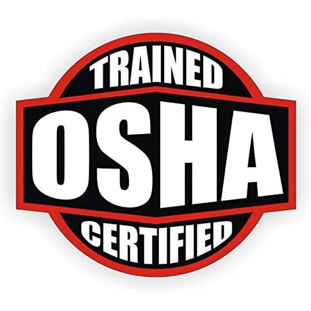 OSHA Trained Certified Hard Hat Sticker / Helmet Decal Label Lunch Tool ...
