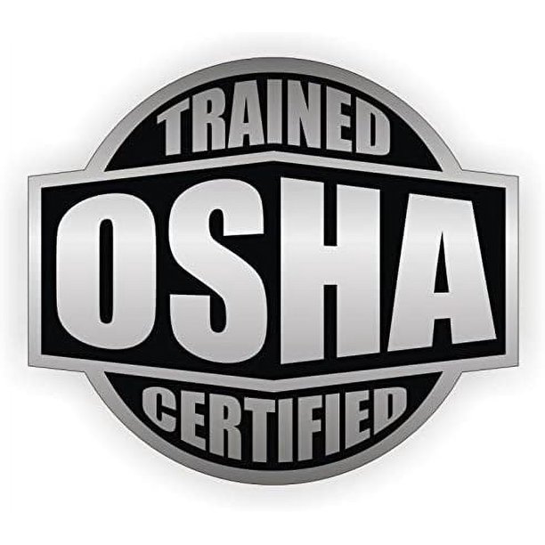 OSHA Trained Certified Hard Hat Sticker | Helmet Decal Label Lunch Tool ...