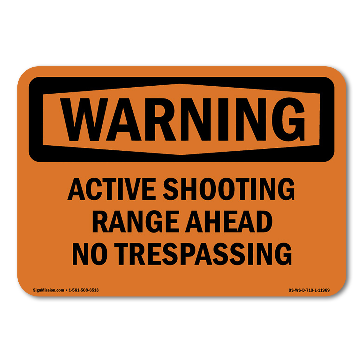 Shooting Range Warning Signs