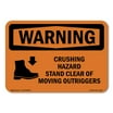 OSHA WARNING Sign - Cold Burn Hazard Cryogenic Liquid With Symbol ...