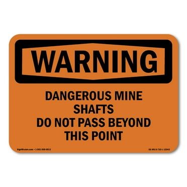 SignMission 12 x 18 in. OSHA Warning Sign - Watch Your Step No Floor ...