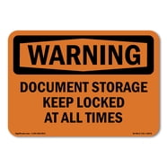 SignMission 12 x 18 in. OSHA Warning Sign - Tip-Over Hazard Do Not ...